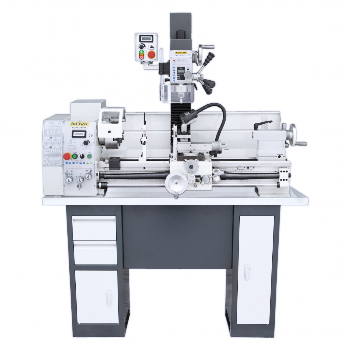 NOVA 290GV + 25VL metal lathe/milling machine